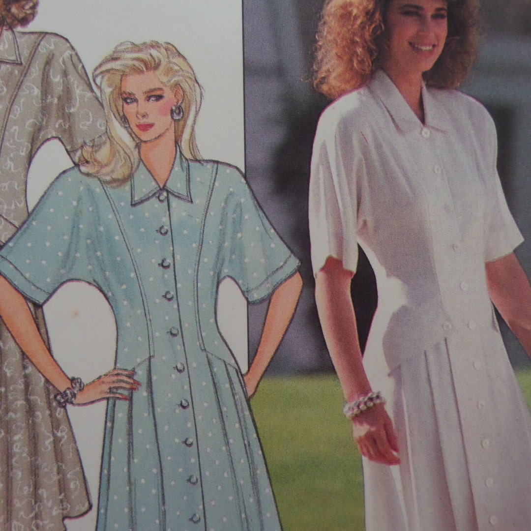 PRINCESS SEAM DRESS Pattern Butterick 4822 Miss 6-10 Button Down Kimono ...