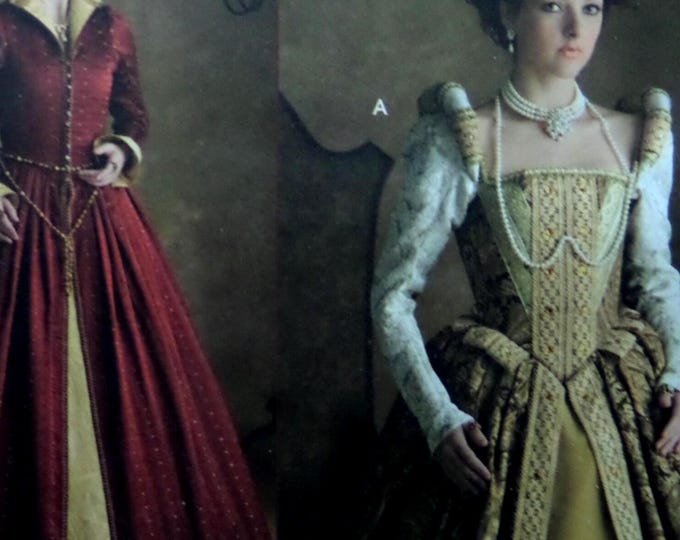 ELIZABETHAN DRESS Pattern • Simplicity 3782 • Miss Sizes • Renaissance • Historical • Sewing ...