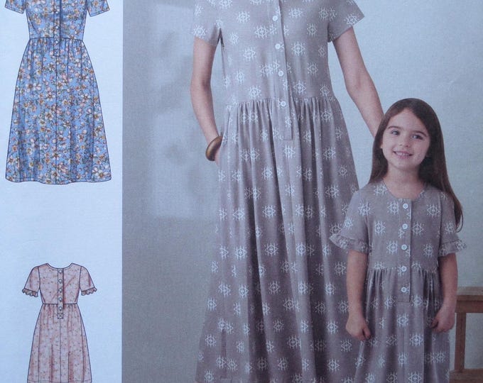 LOOSE DRESS Pattern • Simplicity 9277 • Miss Xs-xl • Girls 3-8 • Mother ...