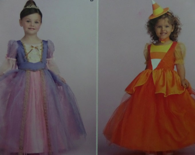 PRINCESS DRESS Pattern Simplicity 1303 Girls 3-8 Overskirt Make Believe ...