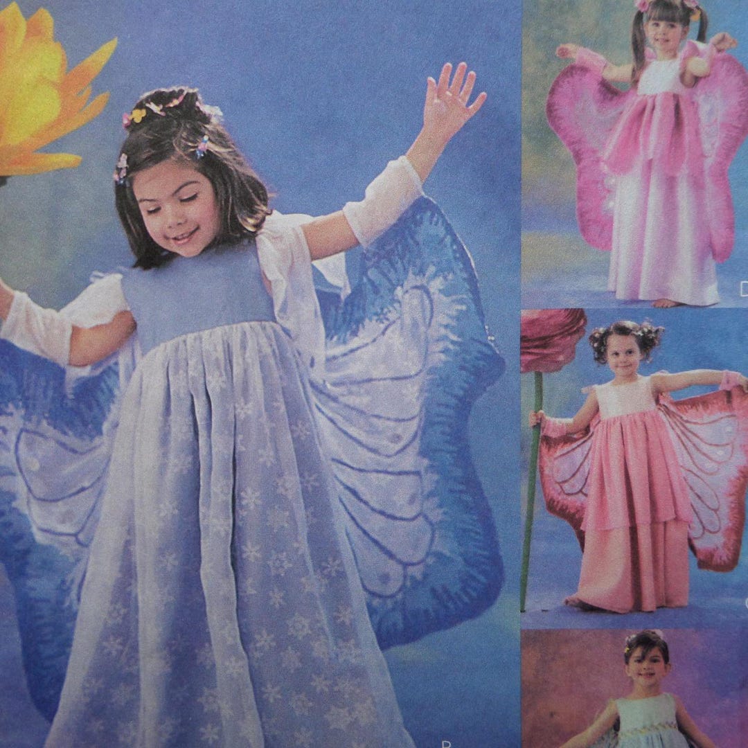 FAIRY DRESS Pattern • Mccalls 3758 • Girls 3-8 • Winged Fairy • Sewing ...
