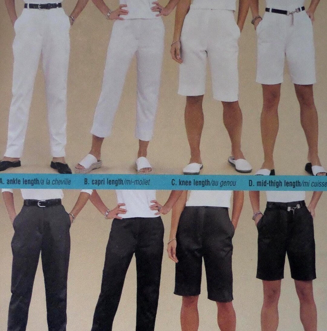 CAPRI PANTS Pattern • Mccalls 2585 • Miss Sizes • Walking Shorts • Ankle Length Pants • Sewing ...