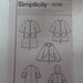 QUILTED COAT Pattern • Simplicity 8298• Miss Xs-xl • Hooded Jacket ...