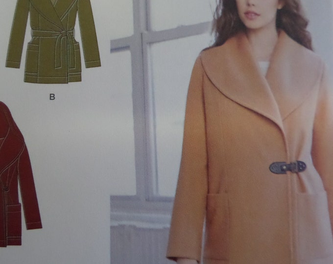 SHAWL COLLAR COAT Pattern • Simplicity 1067 • Miss Sizes • Hooded Coat ...