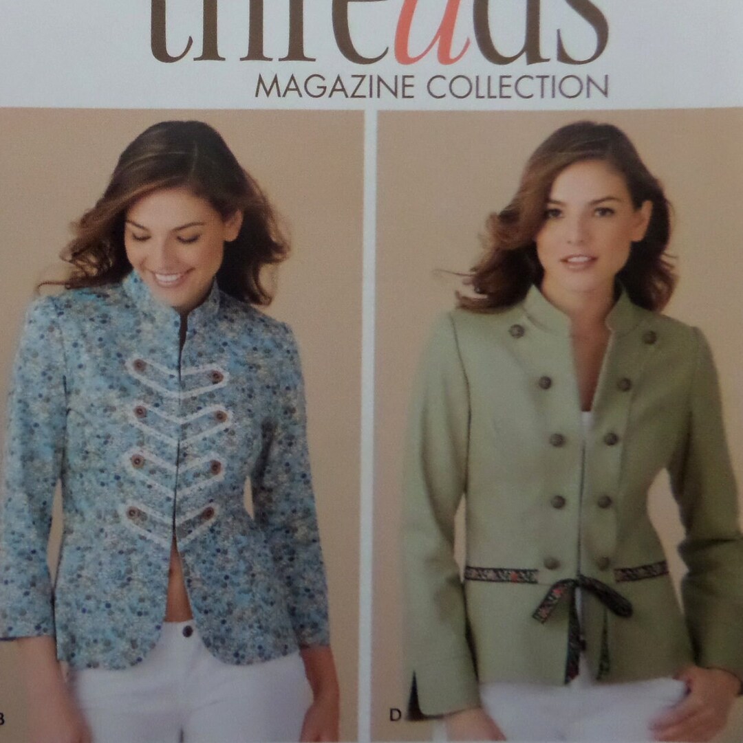 PRINCESS SEAM JACKET Pattern Simplicity 4129 Miss 8-16 Open Vest ...