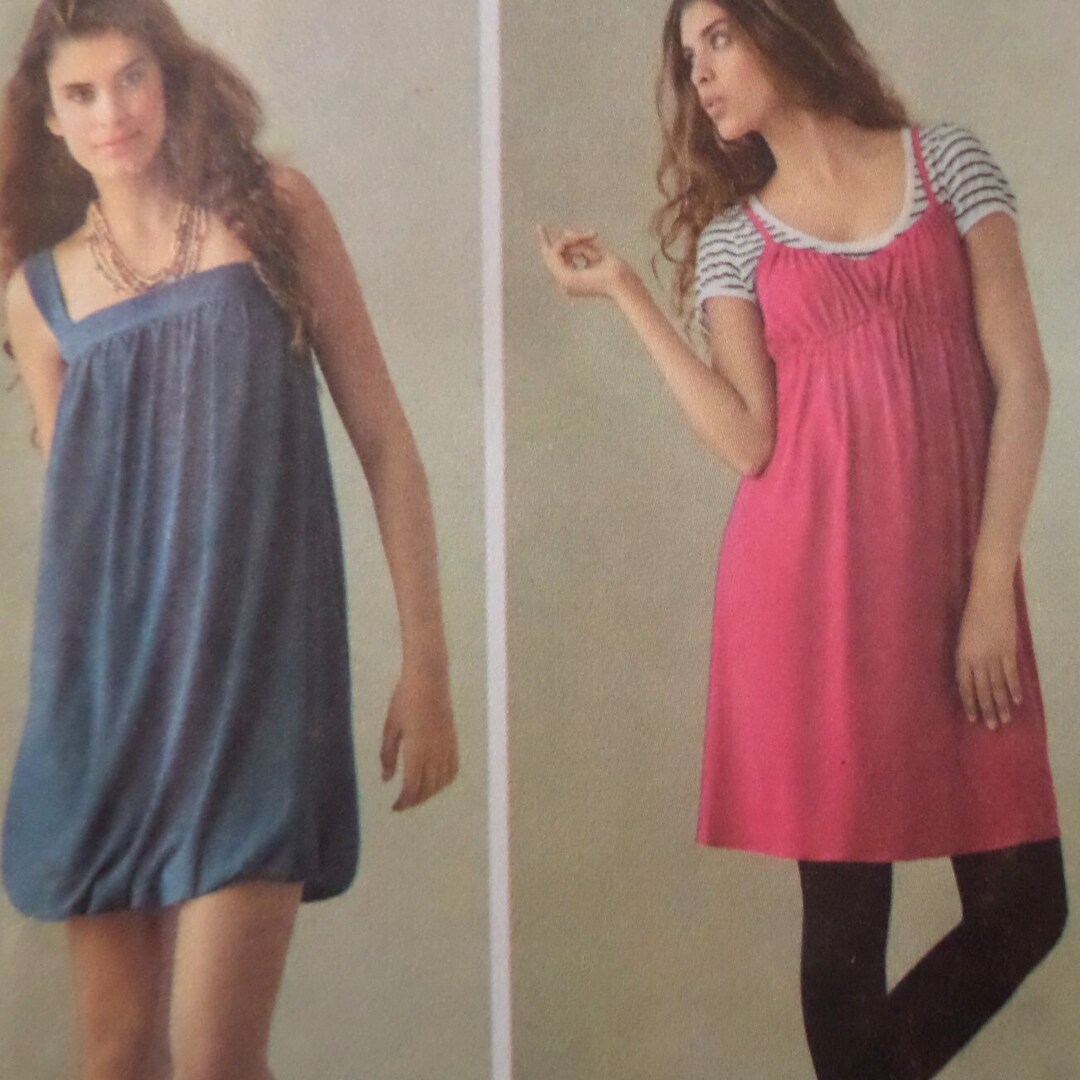 KNIT BUBBLE DRESS Pattern • Simplicity 3882 • Miss 14-22 • Empire Dress ...