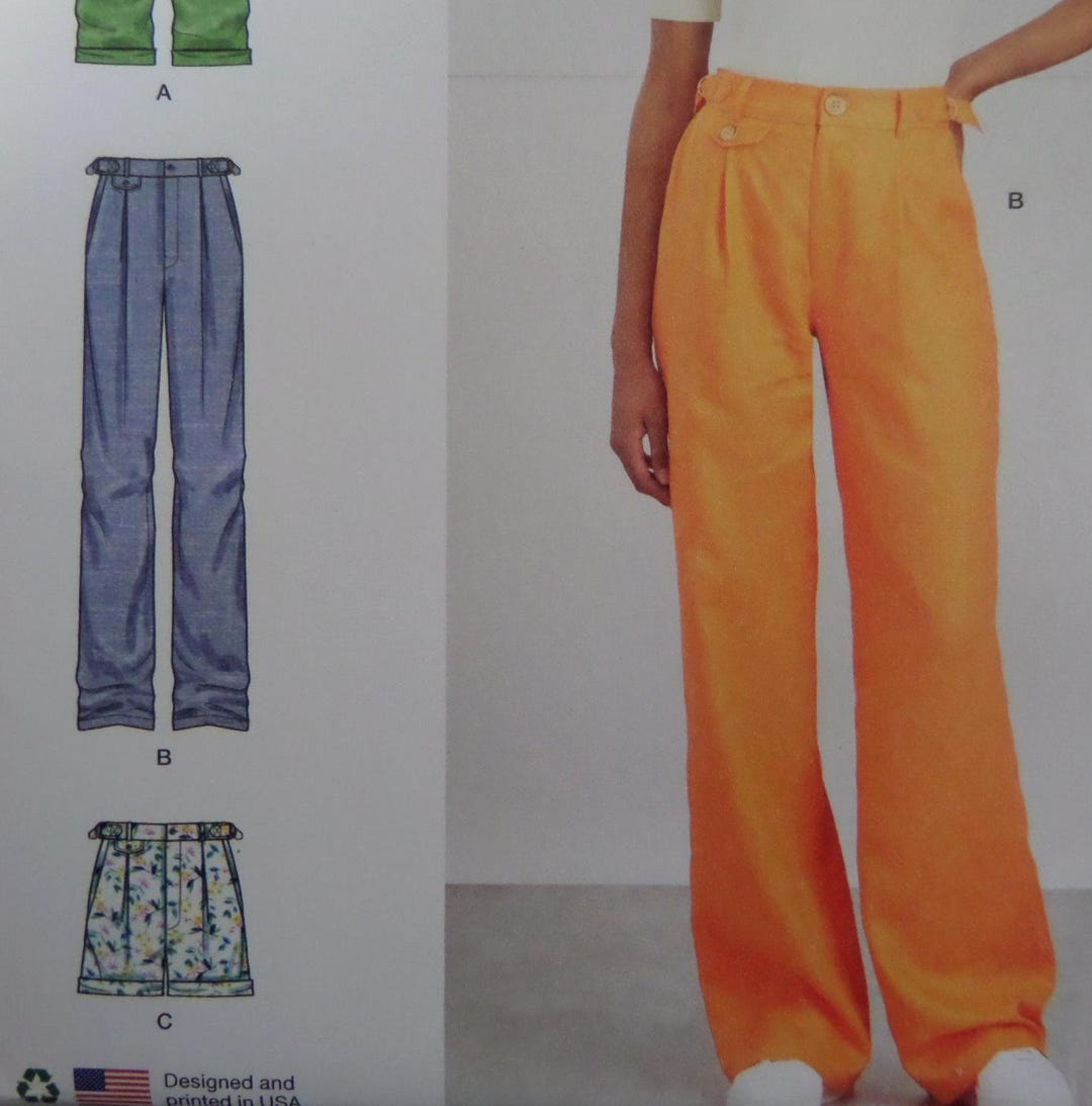 PLEATED PANTS Pattern • Simplicity 9709 • Miss 6-14 • Waist D Ring ...