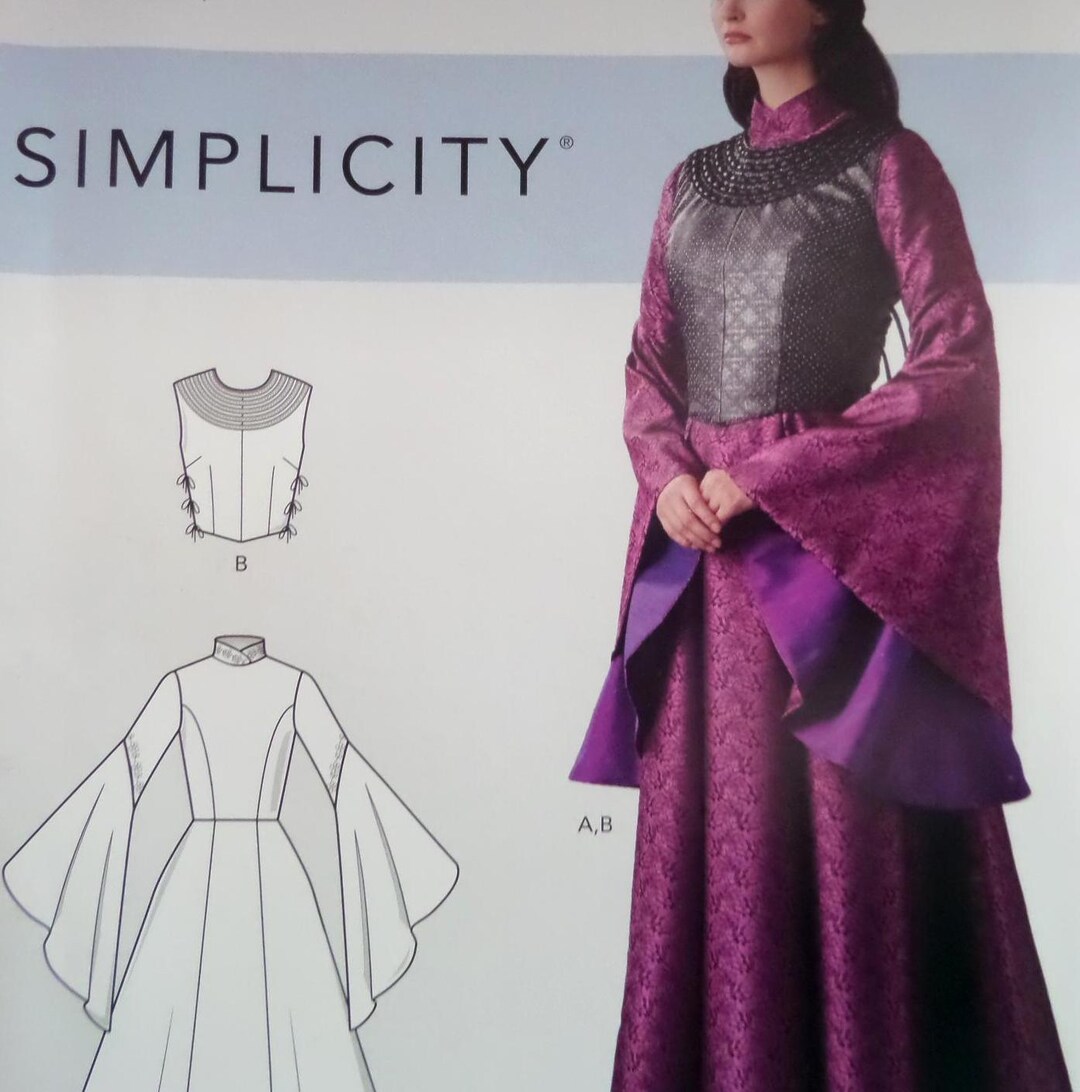 FANTASY GOWN Pattern • Simplicity 10548 • Miss 6-14 • Renaissance ...