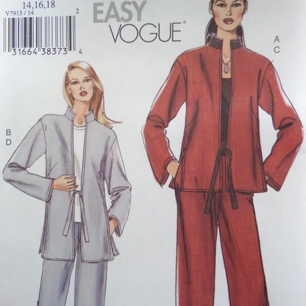Vogue Jacket Pattern - Etsy