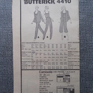 SAILOR COLLAR JACKET Pattern • Butterick 4410 • Miss 6-10 • Cami Top ...