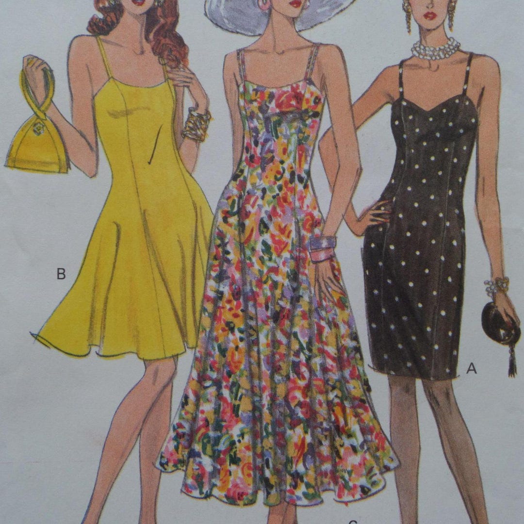 FIT FLARE DRESS Pattern • Vogue 8314 • Miss 6-10 • Princess Seams ...