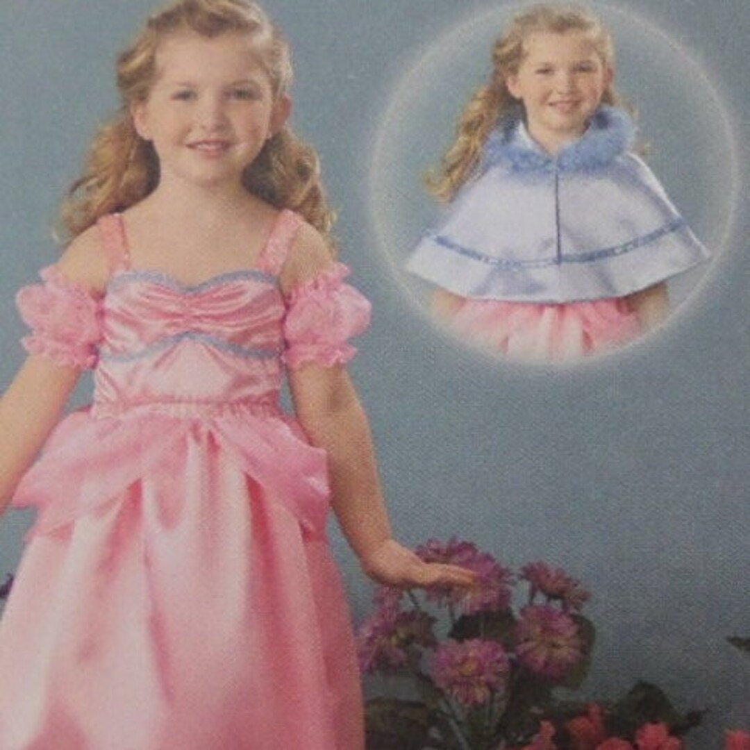 PRINCESS Costume Pattern Simplicity 2384 Girls 3-8 Fairy Dress Genie ...