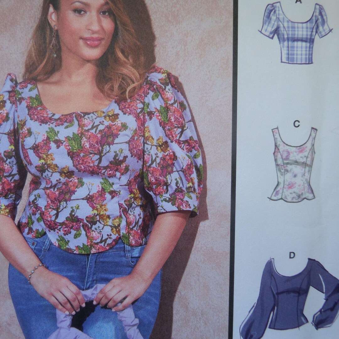 Princess Seam Top Pattern: Mccalls 8255, Miss 8-16, Uncut, Scoop Neck ...