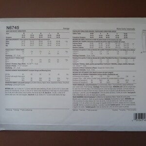 CARGO PANTS Pattern New Look 6745 Unisex Adult Xs-xl Elastic Waist ...