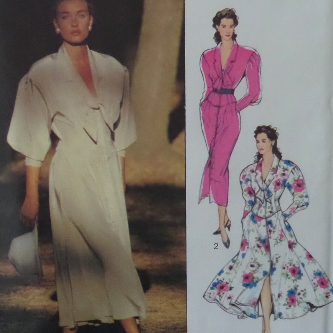 FIT FLARE DRESS Pattern Style 1681 Miss 8-18 Rever Collar Drop Waist ...