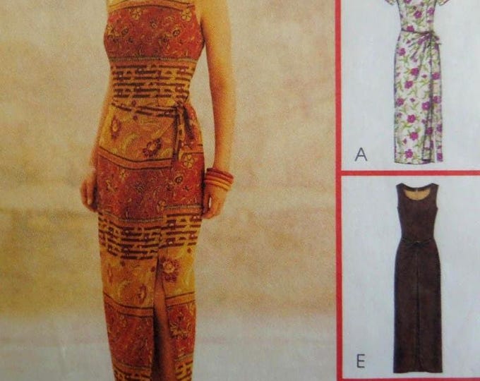 Mccall's 9298 Sarong Dress Sewing Pattern: Miss Sizes 8-18, Uncut - Etsy