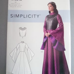FANTASY GOWN Pattern • Simplicity 10548 • Miss 6-14 • Renaissance ...