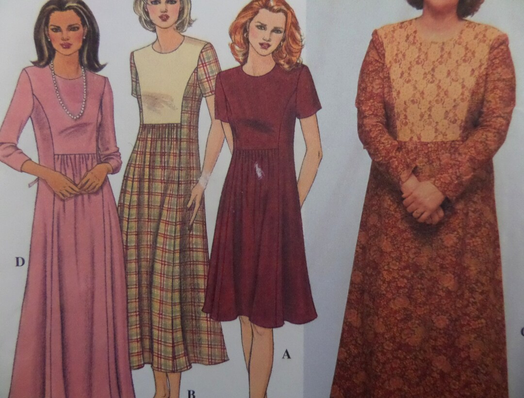PRINCESS SEAM DRESS Pattern Simplicity 8417 Miss 8-12 - Etsy