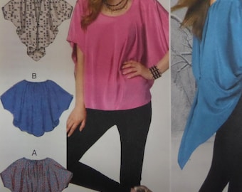 DRAPE FRONT JACKET Pattern • Vogue 8696 • Miss Xs-m • Loose Fit • Wrap ...