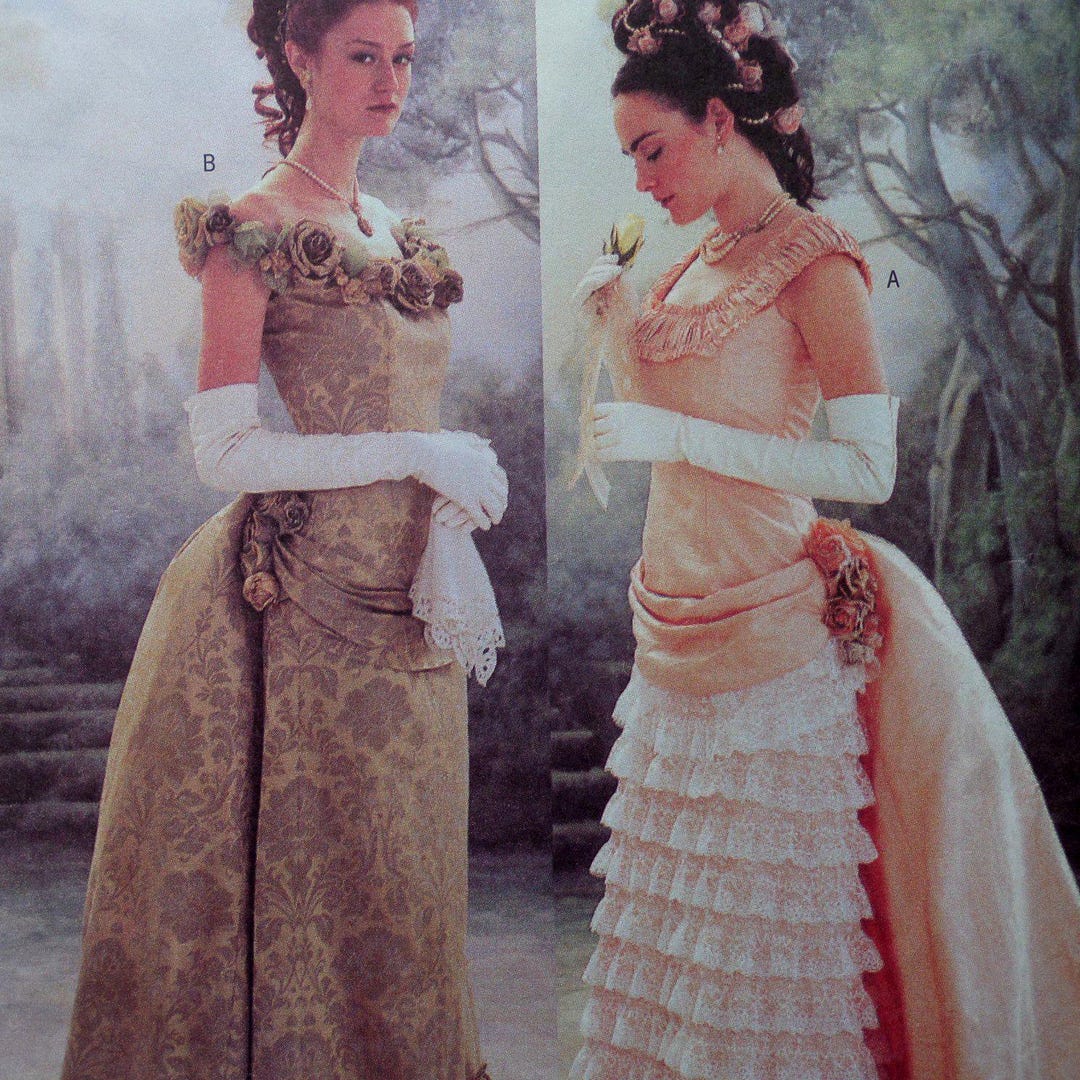 VICTORIAN DRESS Pattern • Butterick 3012 • Miss 12-16 • Bustle Dress ...