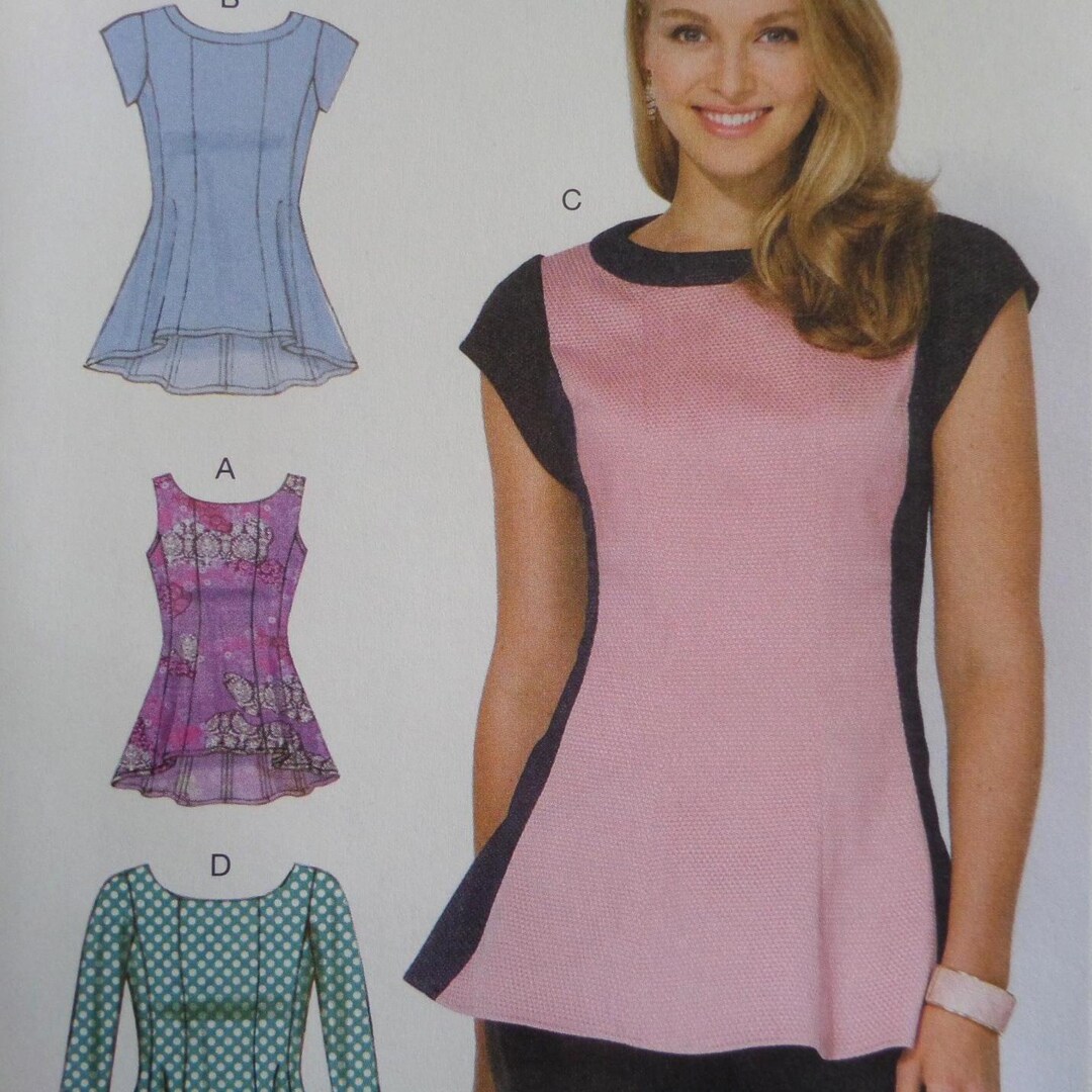 FIT FLARE TOP Pattern • Mccalls 7326 • Miss 6-14 • Princess Seams ...