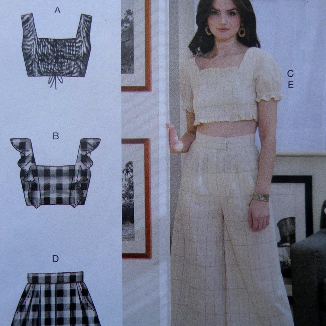 Crop Pants Pattern: Mccalls 7962, Miss Sizes, Uncut, Wide-leg Shorts ...