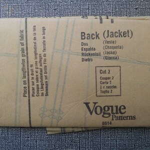 LOOSE JACKET Pattern Vogue 8614 Miss 8-12 Pullover Top Straight Skirt ...