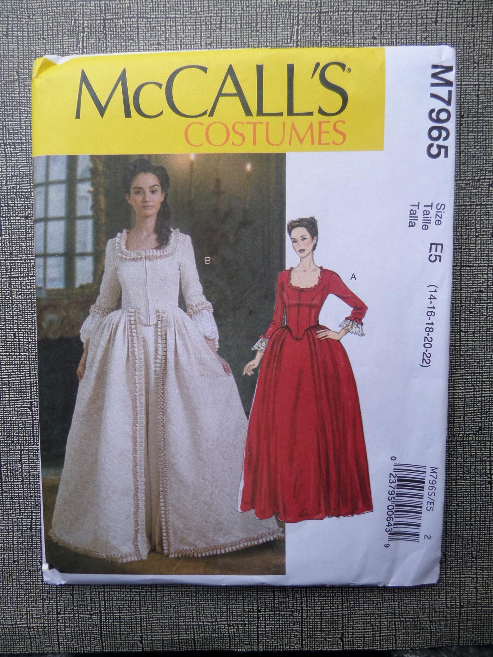 Georgian Coat Costume Pattern: Mccalls 7965 Miss Sizes, Uncut ...