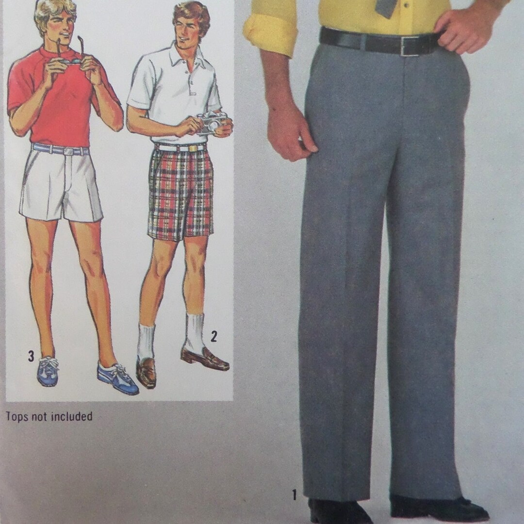 BERMUDA SHORTS Pattern Simplicity 5399 Mens 42 Straight Pants Trousers ...