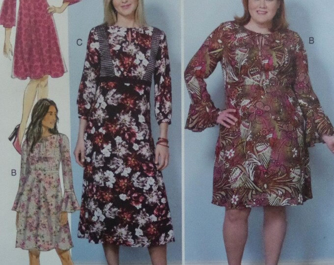 PRINCESS SEAM DRESS Pattern • Butterick 6481 • Womens 18W-24W • Close ...