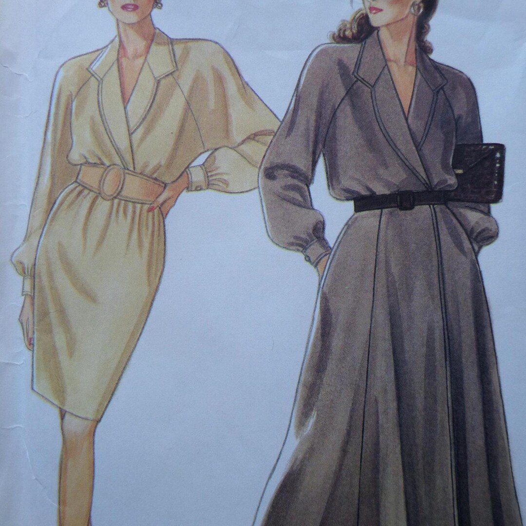 BLOUSON DRESS Pattern New Look 6618 Miss 8-18 Raglan Sleeves Pullover ...