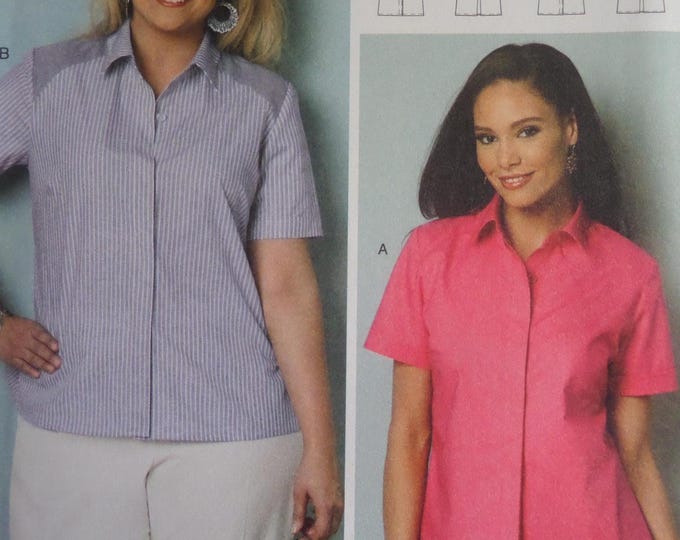 BUTTON DOWN SHIRT Pattern • Butterick 6070 • Miss Xs-xl • Loose Fit ...