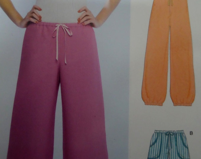 WIDE LEG PANTS Pattern • New Look 6710 • Miss 10-22 • Pull on Shorts ...