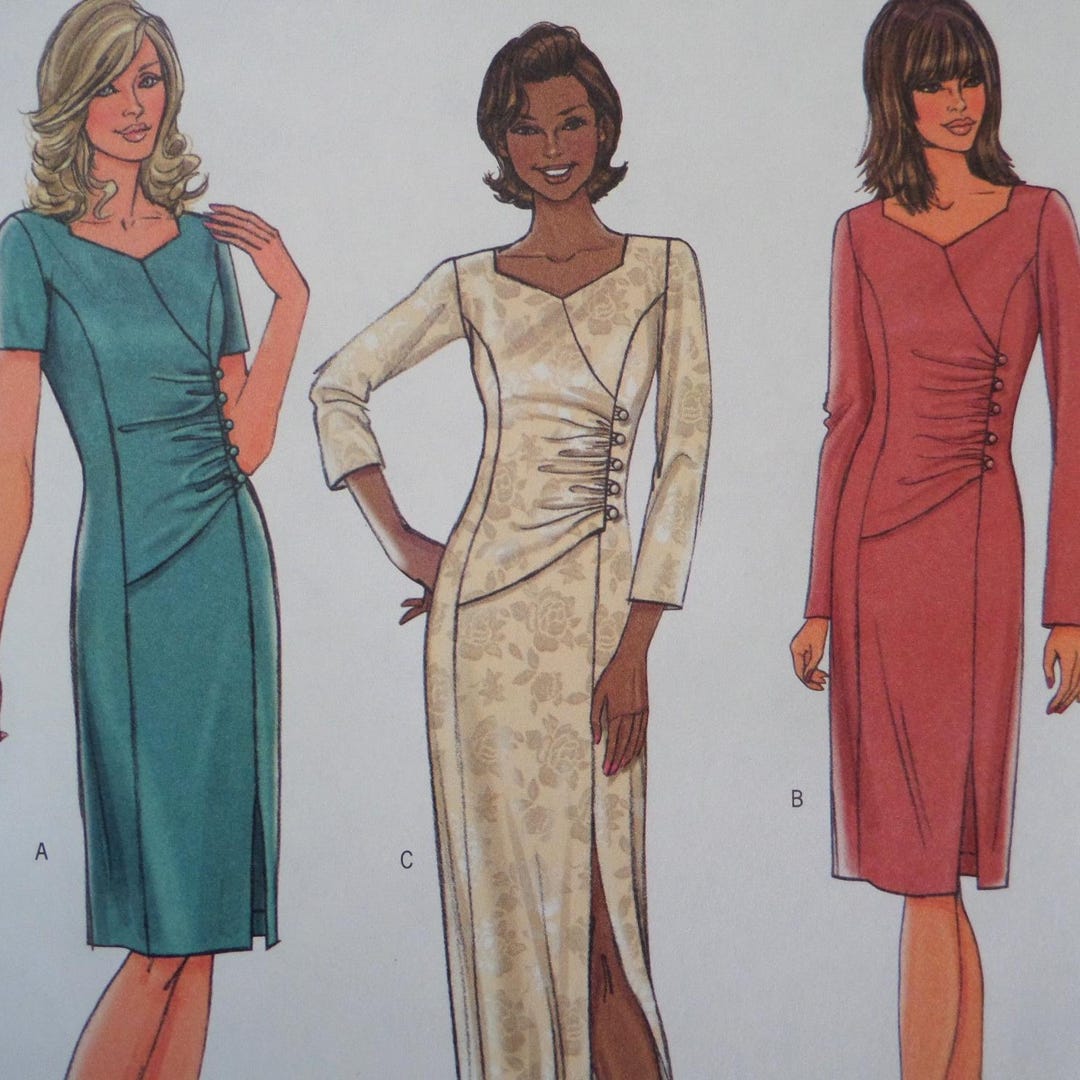PRINCESS SEAM DRESS Pattern • Butterick 4283 • Miss 6-12 • Semi Fit ...