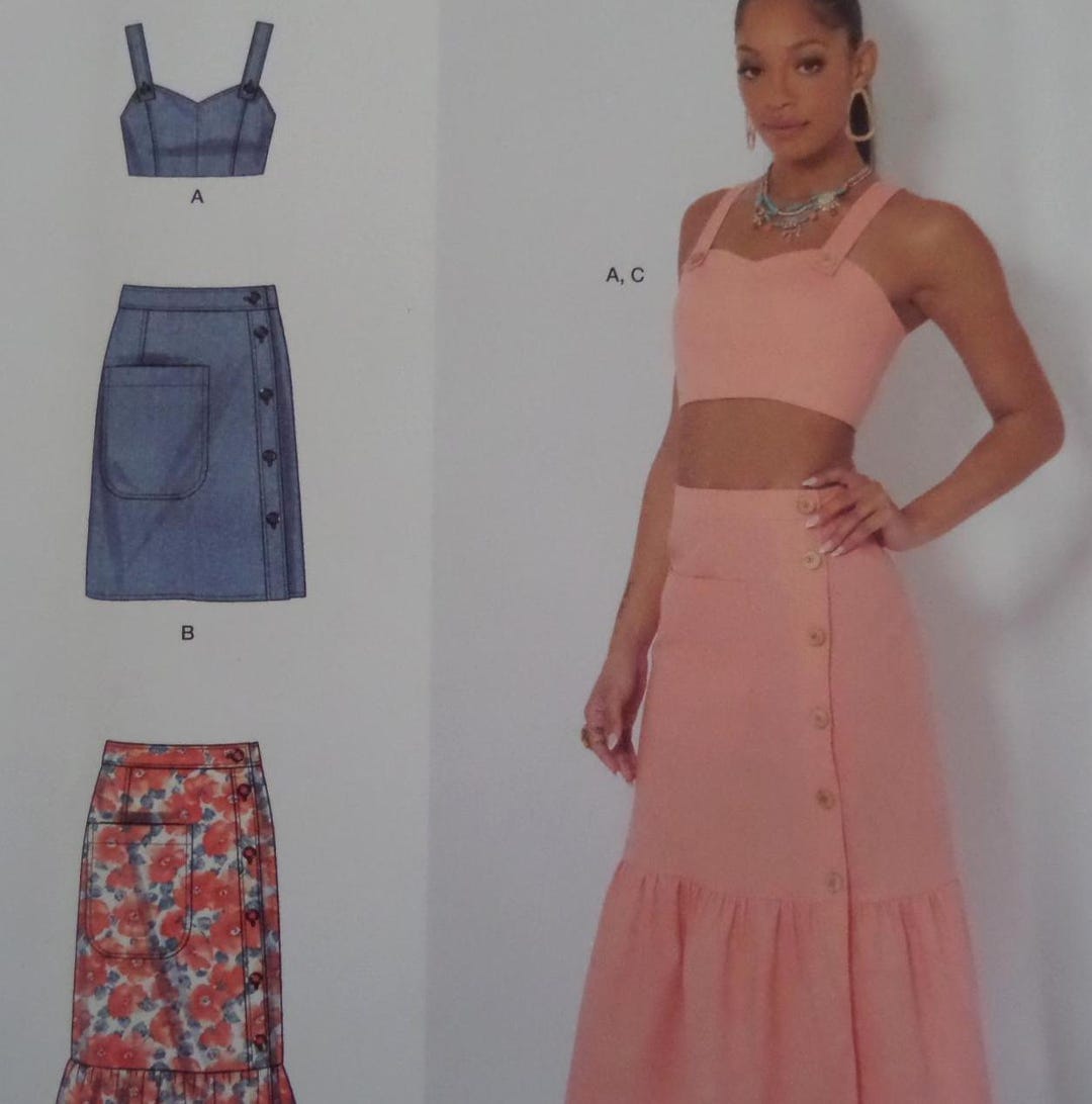 HALTER TOP Pattern • Simplicity 9552 • Miss 16-24 • Sweetheart Neck ...