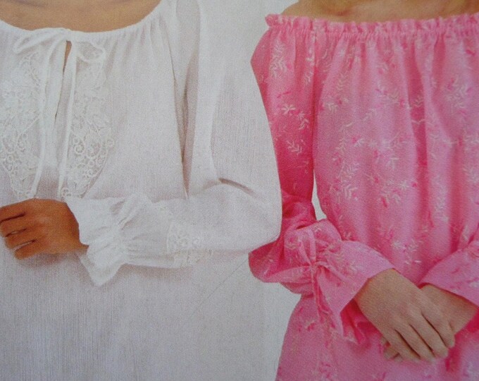 PEASANT TOP Pattern • Butterick 4427 • Miss Sizes • Pullover Tops ...