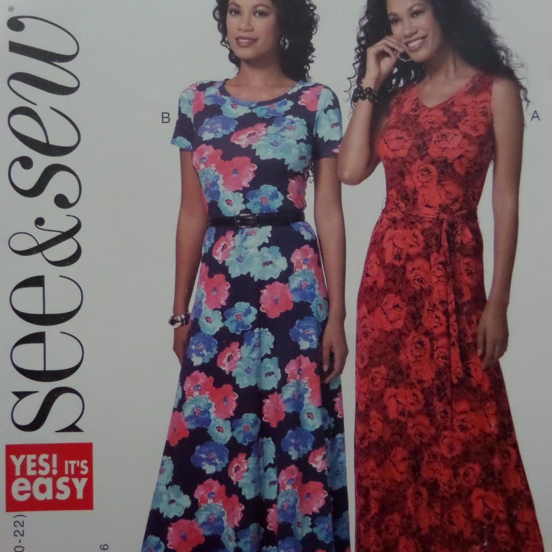PULLOVER DRESS Pattern • Butterick 6437 • Miss 6-22 • Knit Dress ...