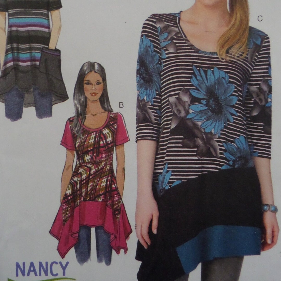 PULLOVER TOP Pattern Mccalls 7413 • Miss 8-16 • Knit Tops • Shaped Hem ...