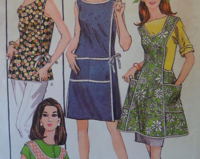 WRAP AROUND DRESS Pattern • Mccalls 8818 • Miss M 14-16 • Tie Apron ...