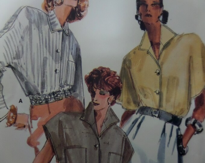 LOOSE FIT BLOUSE Pattern • Vogue 9914 • Miss 14-18 • Dolman Sleeve ...
