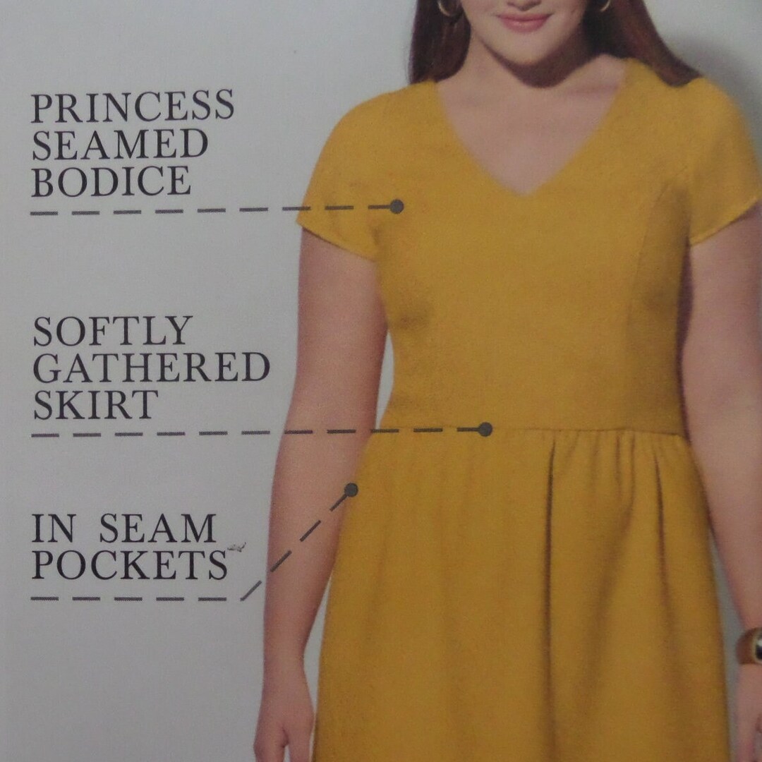 PRINCESS SEAM DRESS Pattern • Simplicity 1354 • Womens 20W-28W • Open ...