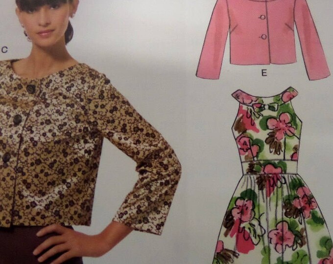 FIT and FLARE DRESS Pattern • New Look 6799 • Miss 8-18 • Sleeveless ...