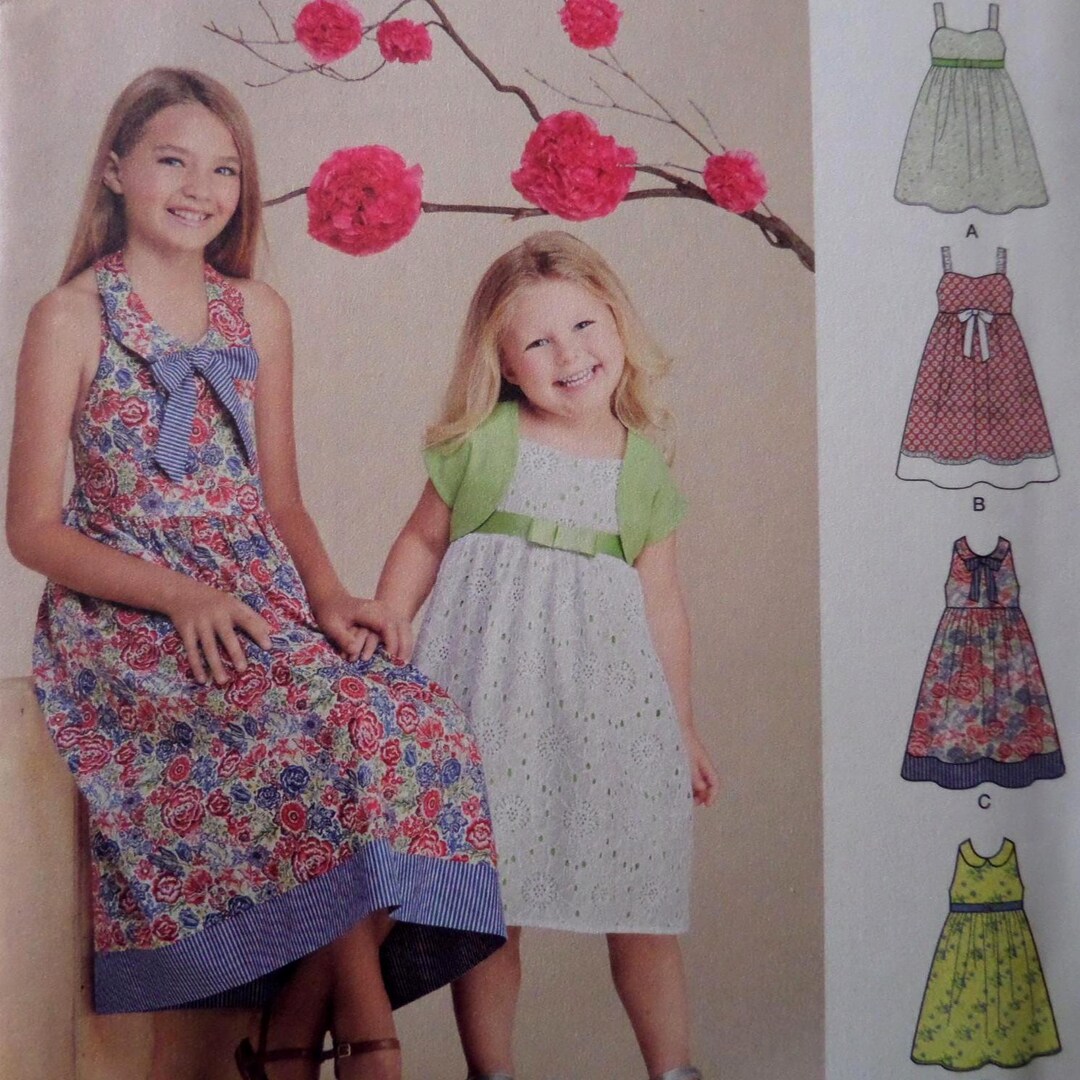 Simplicity 8064 Sewing Pattern: Girls Dress & Bolero - Multi-size - Etsy