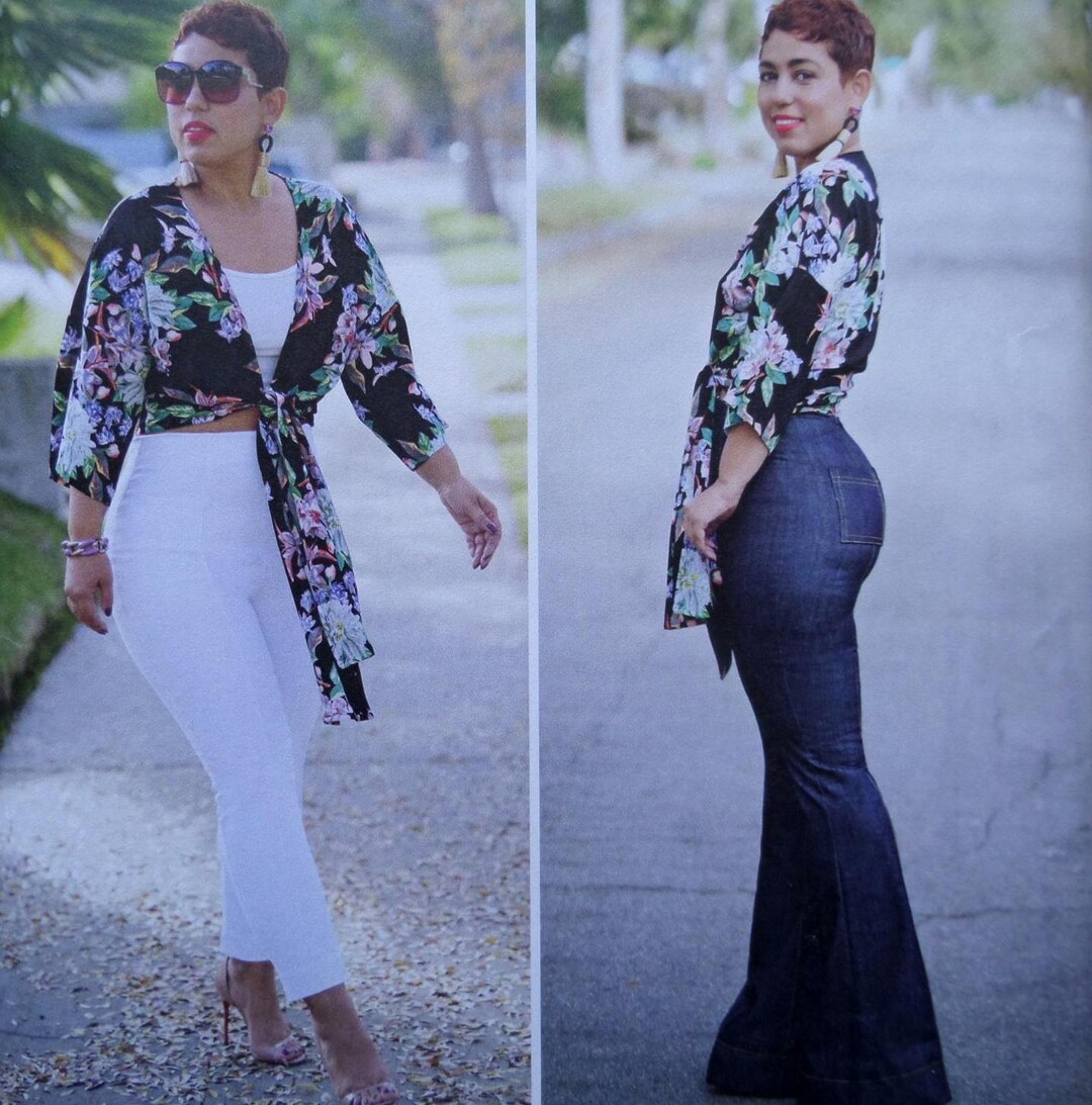 BELL BOTTOM PANTS Pattern • Simplicity 8655 • Miss Sizes • High Waist ...