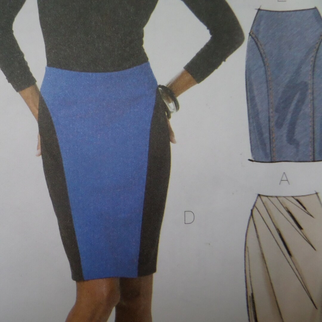 PRINCESS SEAM SKIRT Pattern • Butterick 5566 • Miss 14-20 • Outstitched ...