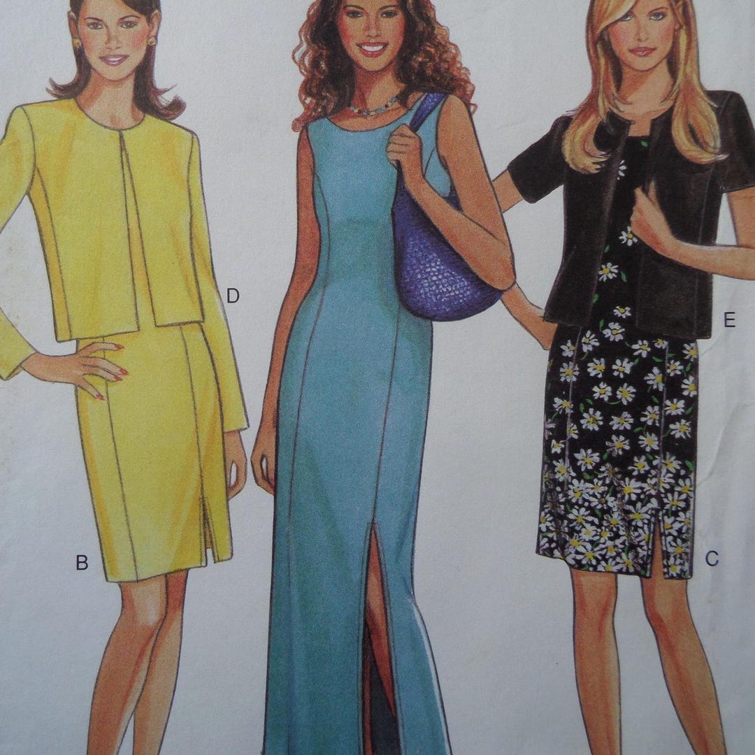 PRINCESS SEAM DRESS Pattern • New Look 6589 • Miss 8-18 • Split Hem ...