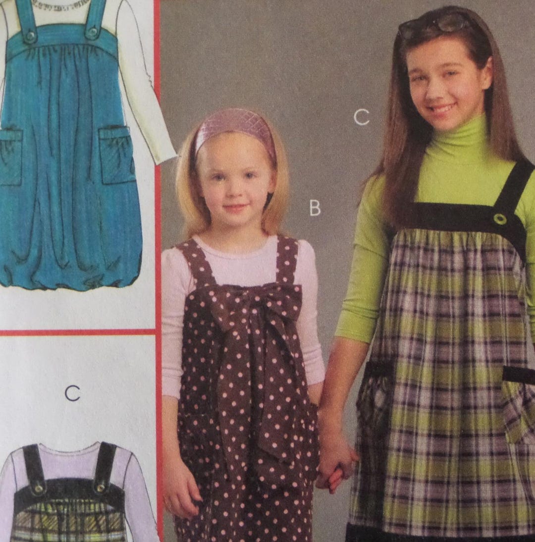 BUBBLE JUMPER Pattern Mccalls 5694 Girls Sizes Banded Jumper Button ...