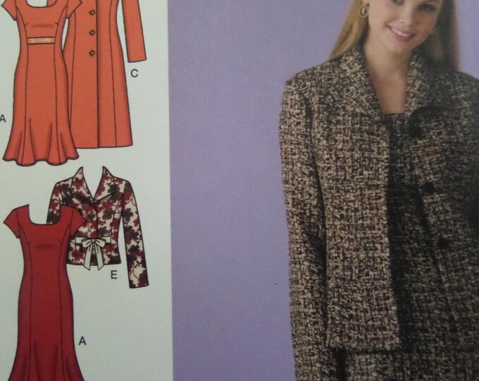 PRINCESS SEAM DRESS Pattern • Simplicity 4014 • Miss 10-18 • Flared ...