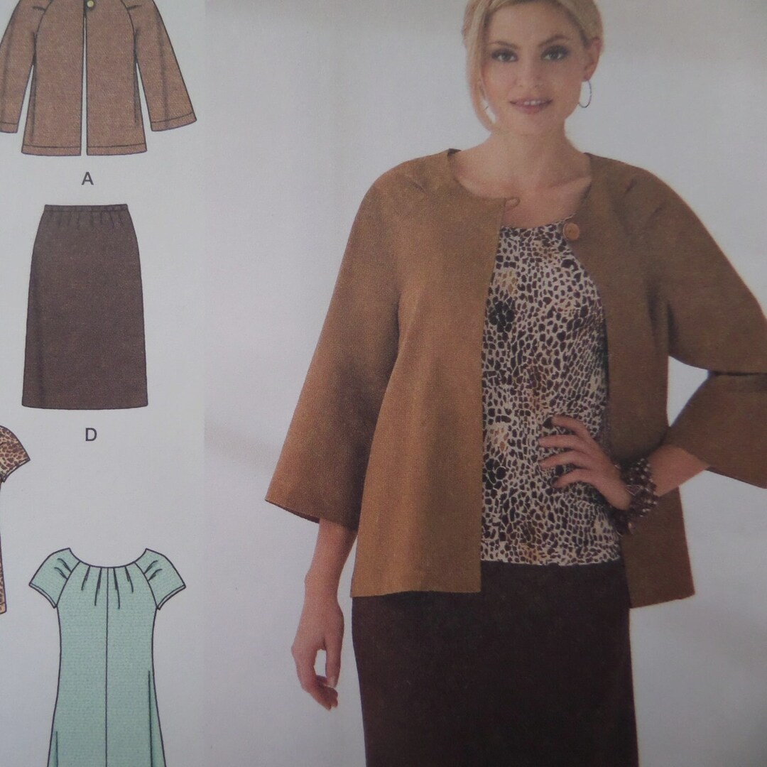 PULLOVER DRESS Pattern • Simplicity 2372 • Womens 20W-28W • Pull on ...