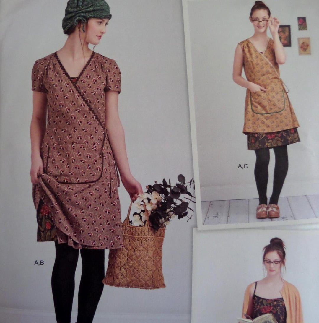 TIE WRAP DRESS Pattern • Simplicity 8186 • Miss Sizes • Slip Dress ...